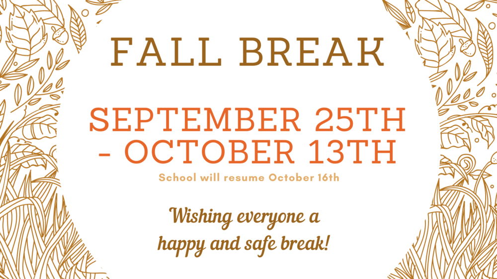 Happy Fall Break! | Sycamore Elementary School